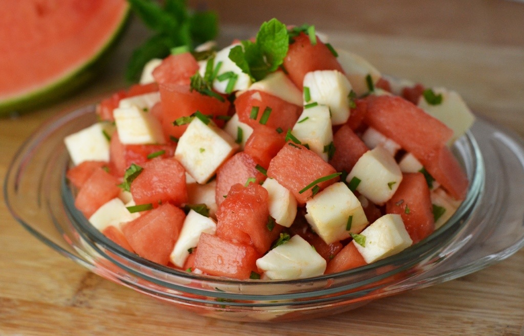 Watermelon Mozzarella Ceviche - Natalie Paramore
