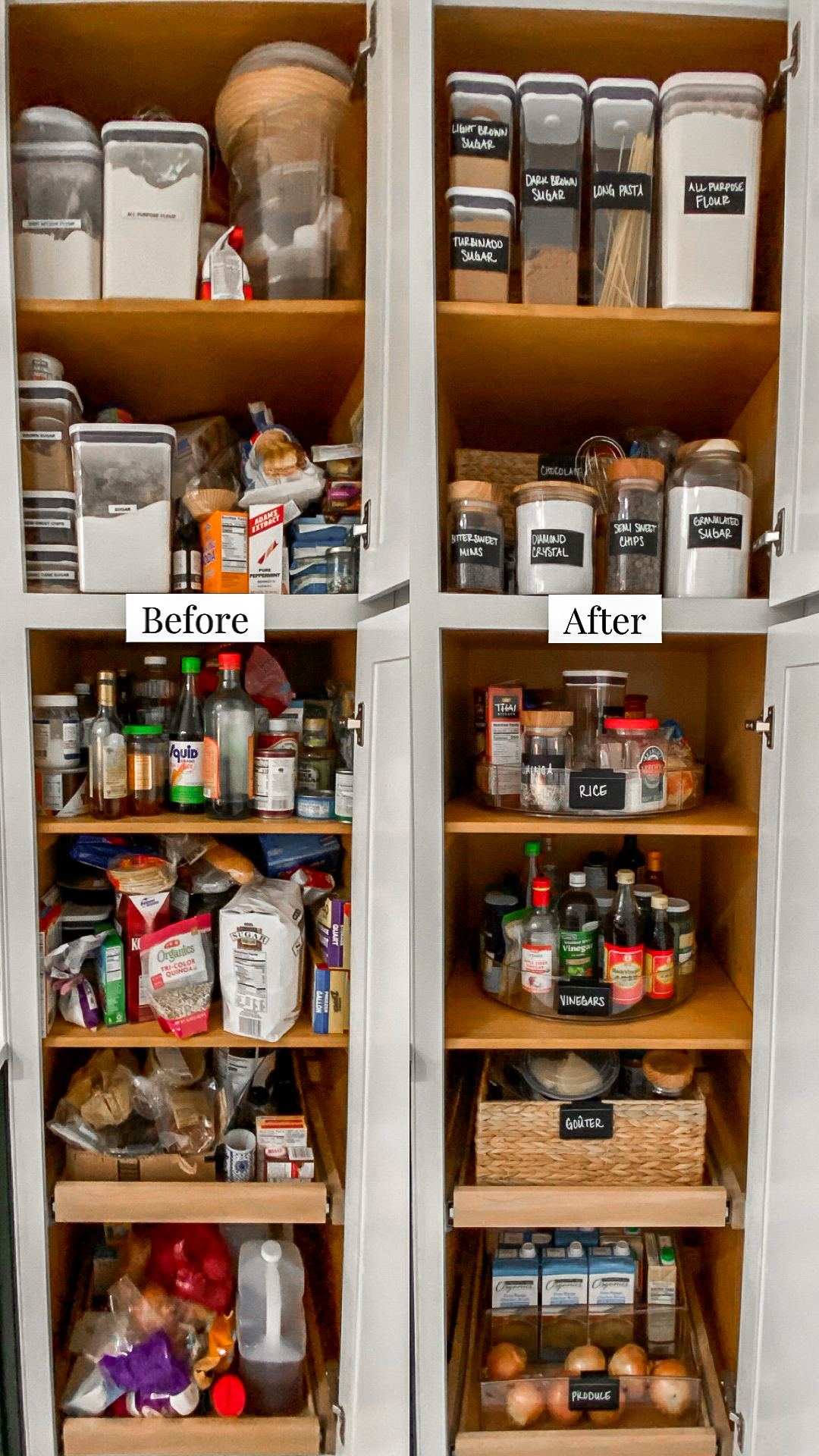 How To Organize A Pantry With Deep Cabinets Natalie Paramore 1